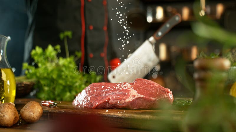 Tasty Beef Steak in Kitchen Stock Illustration - Illustration of meal ...