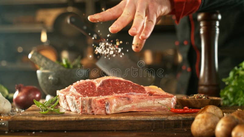 Tasty Beef Steak in Kitchen Stock Illustration - Illustration of ...