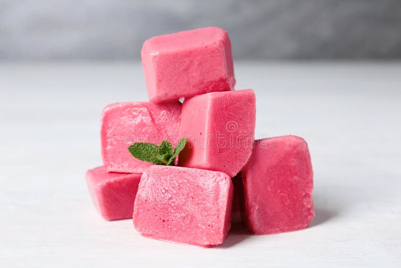 Tasty berry ice cubes stock photo. Image of frozen, cubes - 135116968