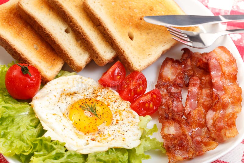 Tasty breakfast stock image. Image of bread, fresh, savory - 19097599