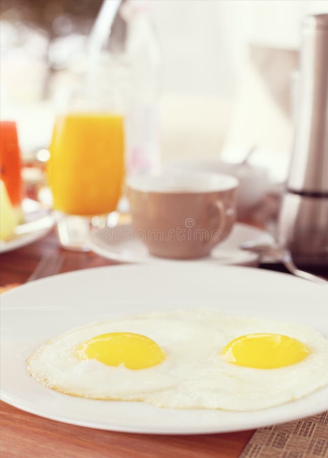Tasty Breakfast in the Morning Stock Image - Image of plate, spoon ...