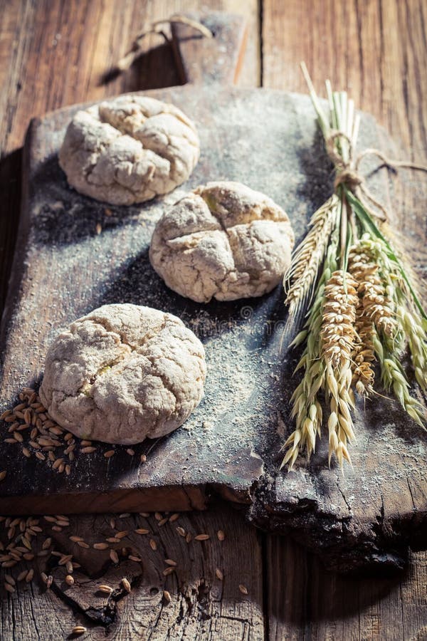 Tasty Buns Made of Wheat Grains. Made of Wheat Stock Image - Image of ...
