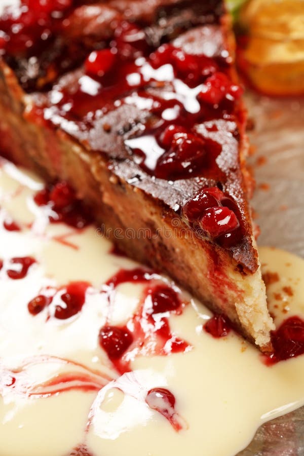 Tasty cake stock image. Image of cherry, cream, tomato - 19232953