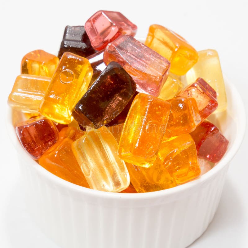 Tasty Candy Sweets in White Cup Stock Image - Image of isolated, candy ...