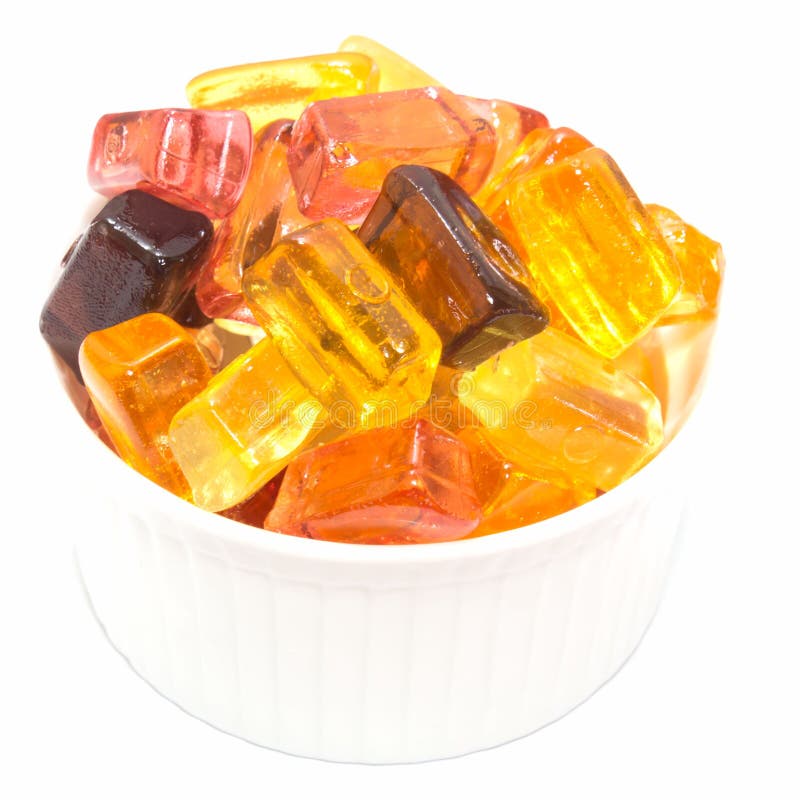 Tasty Candy Sweets in White Cup Stock Image - Image of pink, colorfull ...