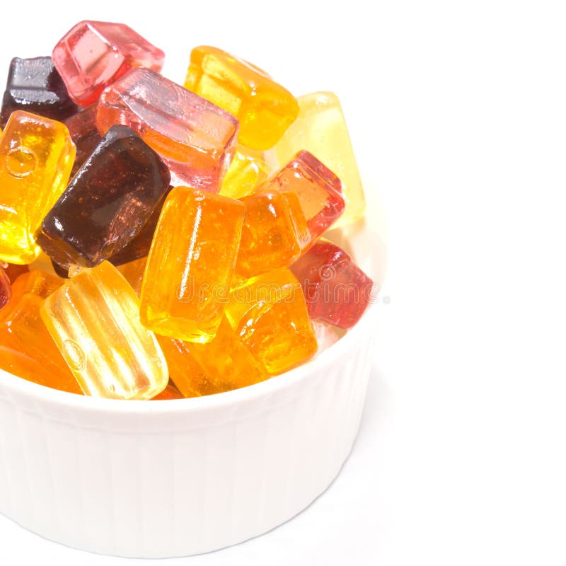 Tasty Candy Sweets in White Cup Stock Image - Image of full, cakes ...