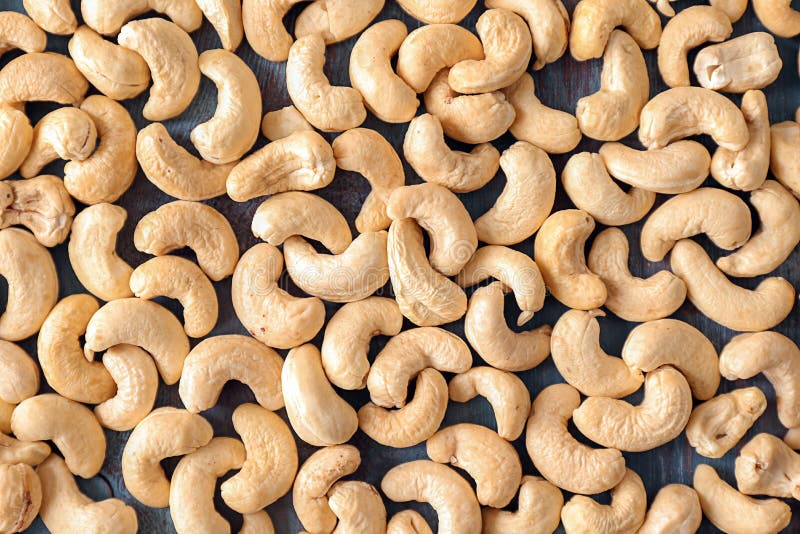 Tasty Cashew Nuts, Top View Stock Photo - Image of wooden, crunchy ...
