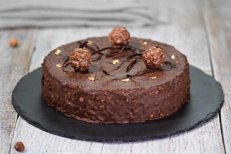 Tasty Chocolate Cake on Table Stock Image - Image of dish, homemade ...