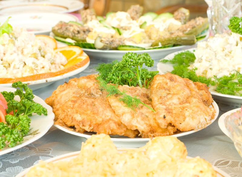 Tasty chops and cutlets stock image. Image of event, meat - 13178867