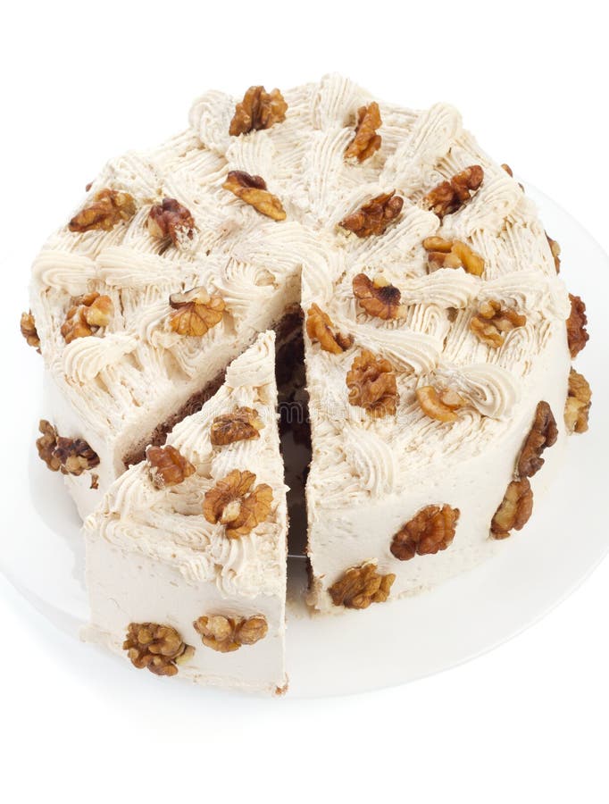 Tasty creamy cake stock photo. Image of almond, crust - 23711688