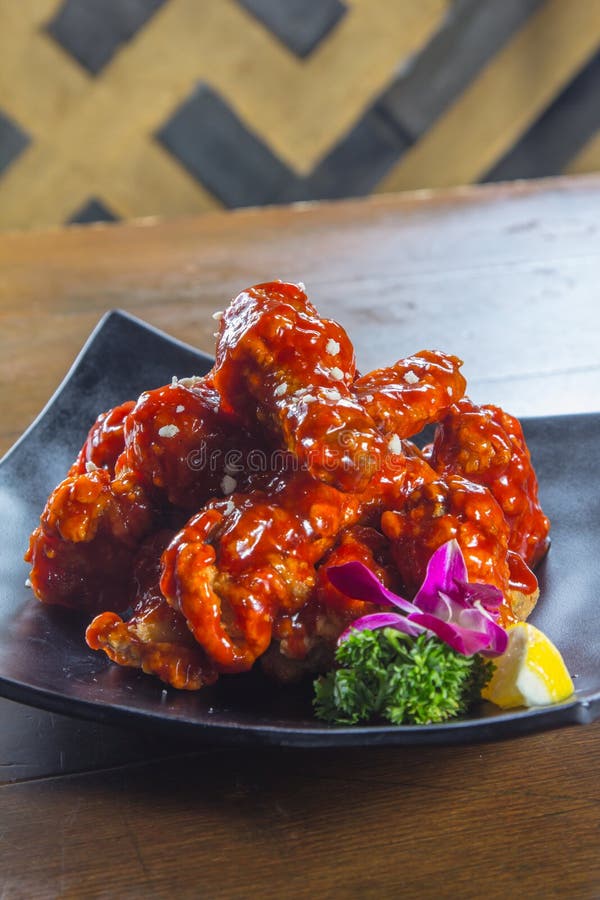 A Tasty Cuisine Photo of Deep Fried Chicken Stock Image - Image of food ...