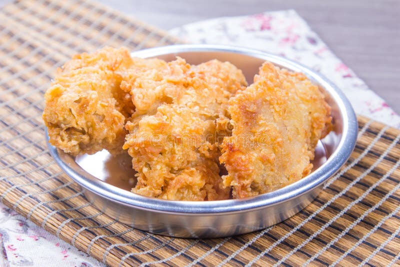 A Tasty Cuisine Photo of Deep Fried Chicken Stock Image - Image of meal ...