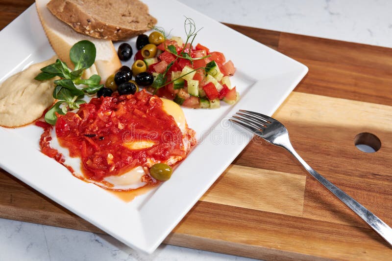 Tasty Decorated Beautiful Appetizing Dish on Plate for Dinner Stock ...