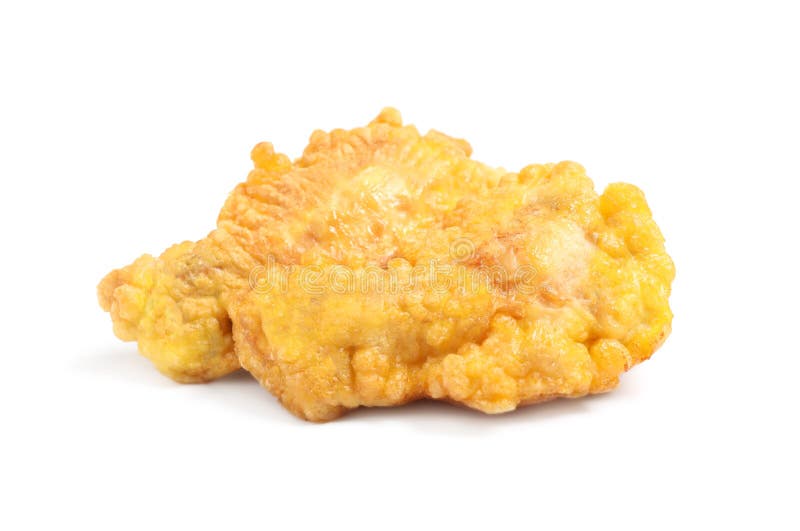 Tasty Deep Fried Chicken Piece Isolated on White Stock Photo - Image of ...