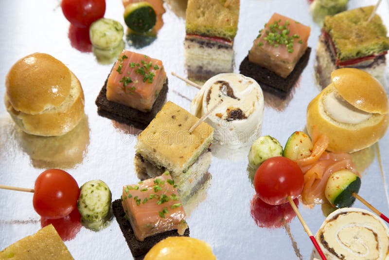 Tasty, before Dinner Appetizers Stock Image - Image of caterer, tapas ...