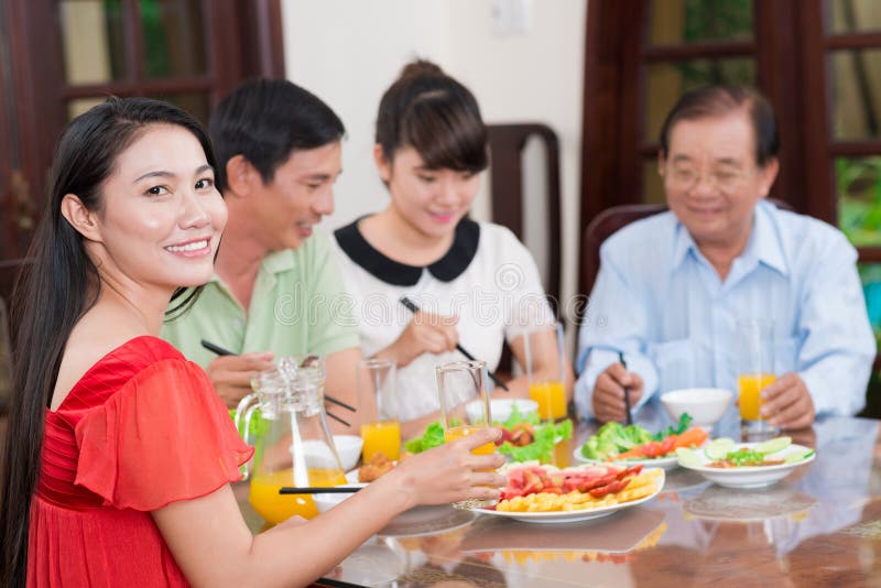 Tasty dinner stock image. Image of eating, inside, dish - 30812137