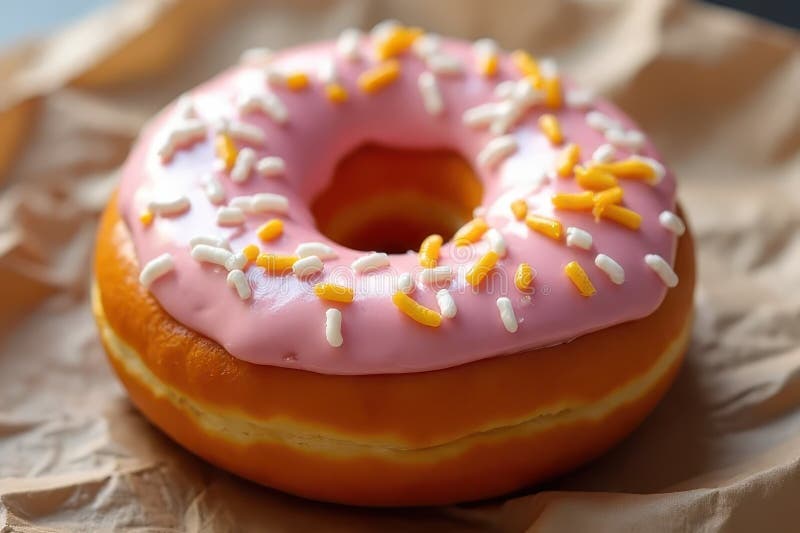 Tasty Donut Presentation stock illustration. Illustration of delectable ...