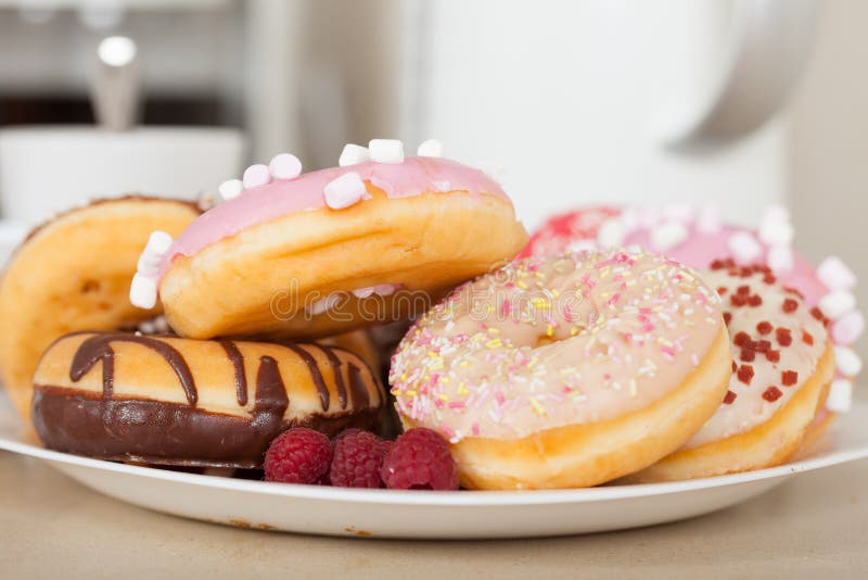 Tasty donuts stock image. Image of sugar, bright, pastry - 49522239