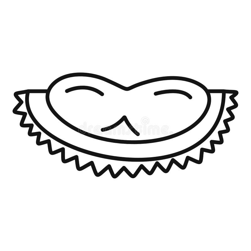 Durian Icon, Outline Style. Stock Vector - Illustration of fresh ...