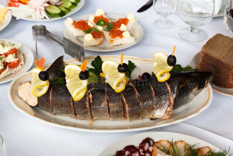 Tasty fish stock photo. Image of caviar, sandwich, pieces - 24491368