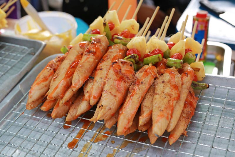 Fish Barbeque Wrapped in Thee Foil, Healthy Food. Stock Image - Image ...