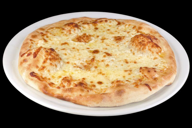 Tasty Flat Small Bread with Yellow Cheese on a Plate Stock Image ...