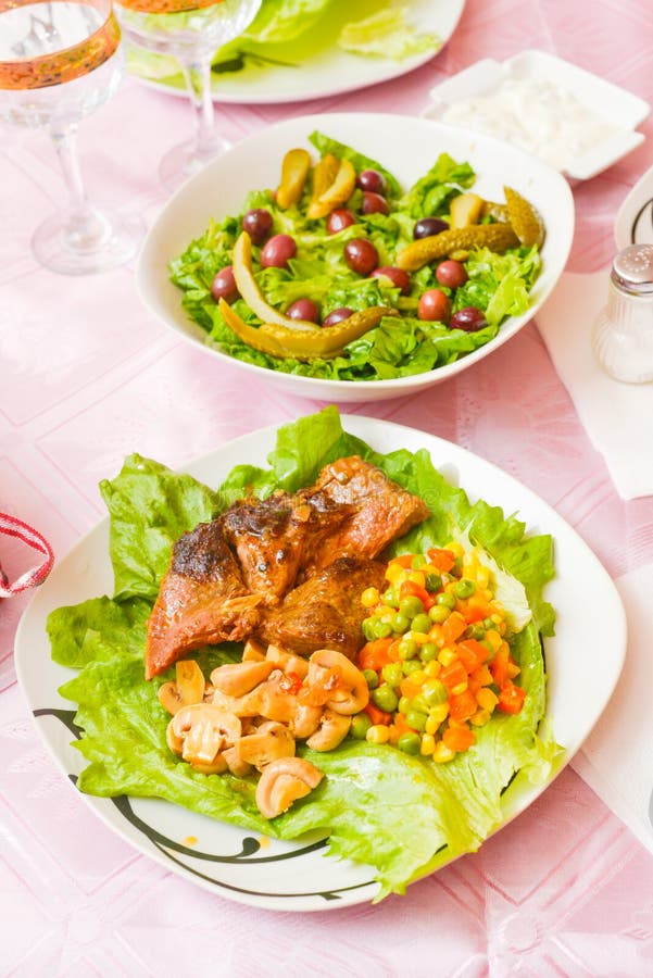 Tasty food stock image. Image of appetizer, hammon, dinner - 39877401