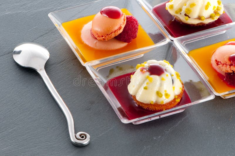 Raspberry French dessert stock image. Image of gastronomy - 8076691