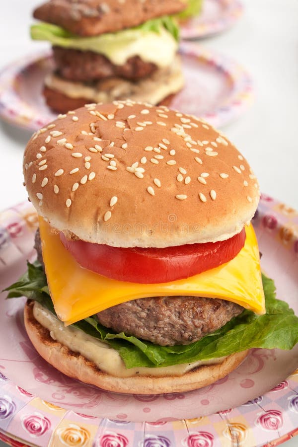 Tasty fresh cheeseburger stock photo. Image of classic - 42620142