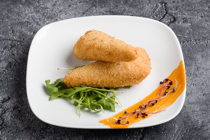 Fried breaded cheese stock image. Image of crispy, stick - 139572521