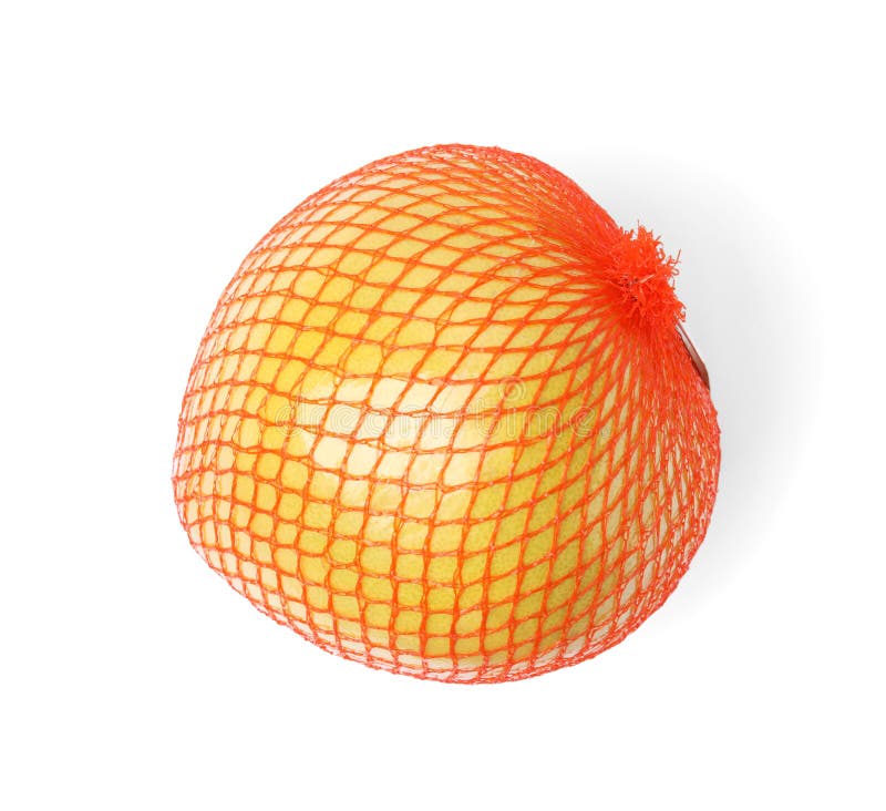 Tasty Fresh Pomelo Isolated on White, Top View Stock Photo - Image of ...