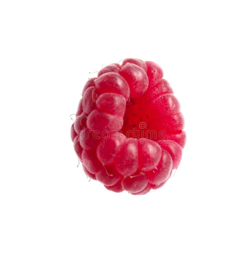 Tasty Fresh Ripe Raspberry Isolated on White Stock Image - Image of ...