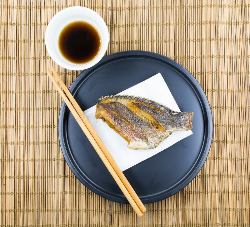 Tasty Fried Fish, Crispy Fried Fish Asian Style Stock Image - Image of ...
