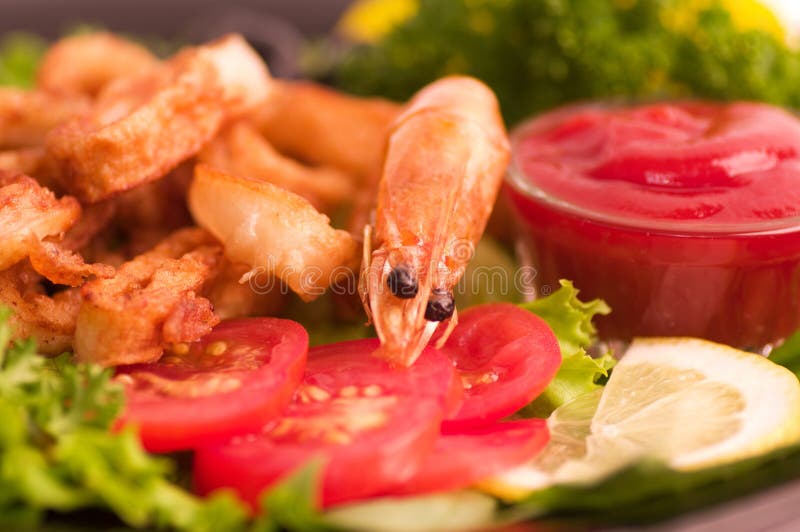 Tasty fried prawn food stock photo. Image of king, fresh - 29450636