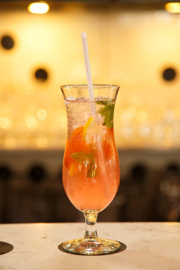 Tasty Fruit Alcoholic Cocktail Stock Photo - Image of celebration ...