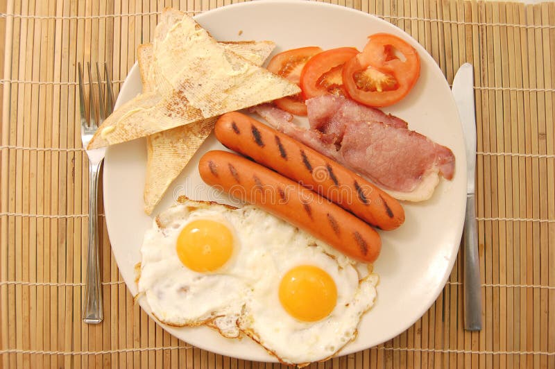 Tasty fry up stock photo. Image of toast, english, comfort - 8631576