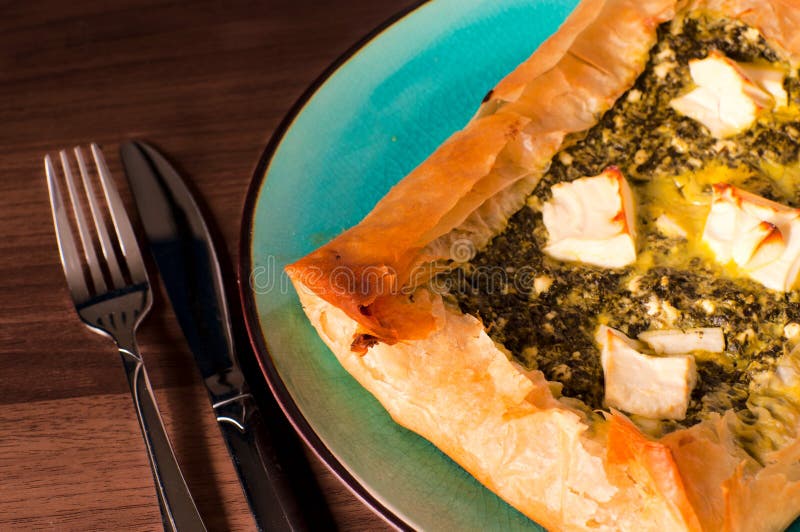 Greek pie stock image. Image of crispy, meal, dish, morning - 30155877