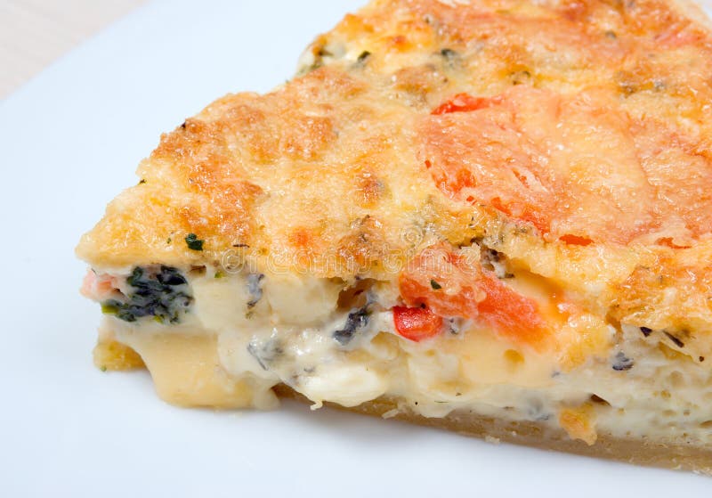 Home Pie with Cheese and Vegetable Stock Photo - Image of cheese ...