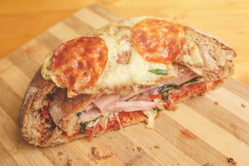 Tasty homemade sandwich stock photo. Image of board, diet - 75851130