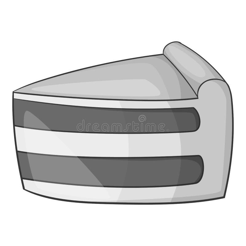 Tasty Ice Cream Icon, Gray Monochrome Style Stock Vector - Illustration ...