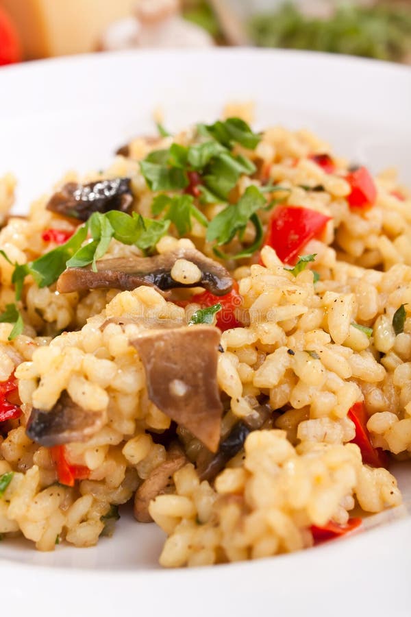 Tasty Italian Mushroom Risotto Stock Photo - Image of fresh, food: 10791164
