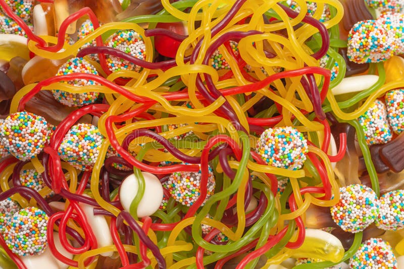 Tasty Jelly Sweets. Top View Stock Image - Image of food, jelly: 208429461
