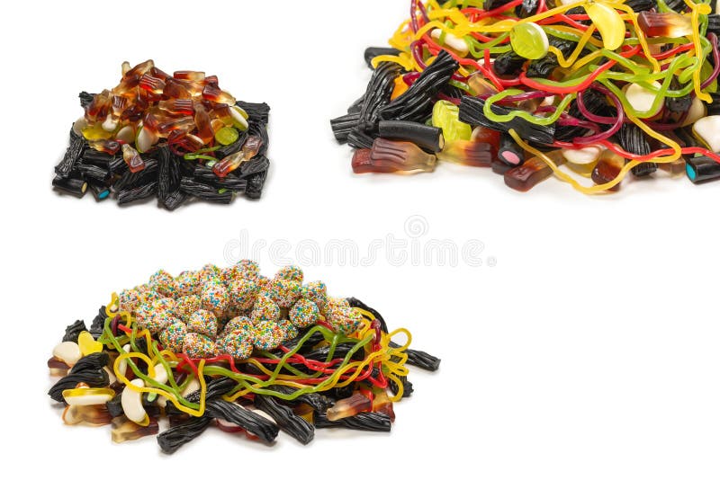 Tasty Jelly Sweets. Top View Stock Image - Image of striped, sweets ...
