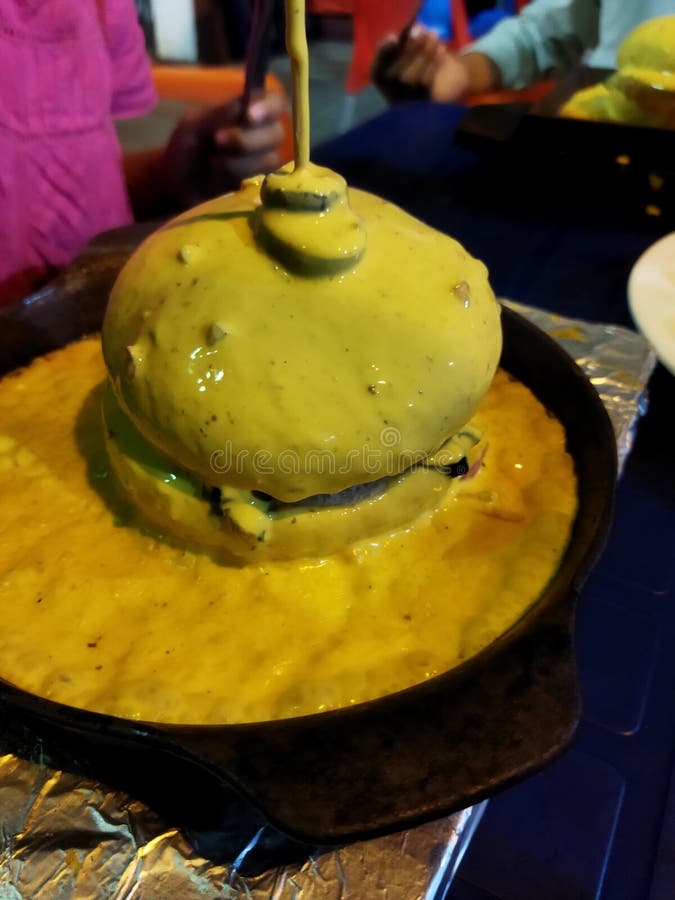 Tasty Lava Burger stock image. Image of flower, baking - 228344187