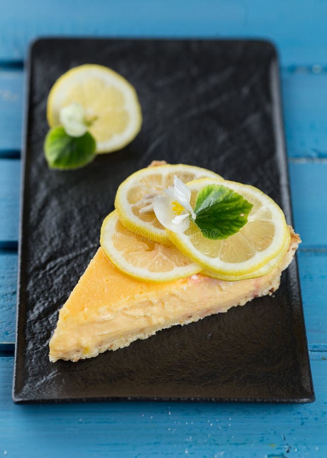 Tasty Lemon Pie - Lemon Tart Stock Image - Image of goods, lemon: 122150561