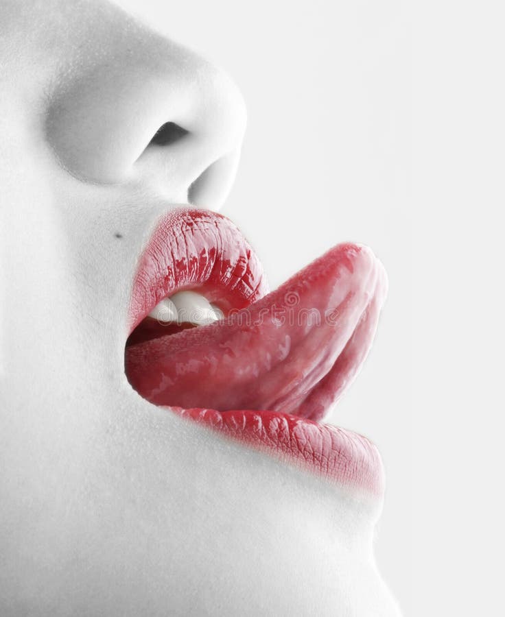 Tasty lips stock photo. Image of female, expression, love - 12834626