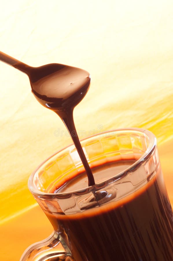 Liquid chocolate stock image. Image of sauce, pampering - 11802499