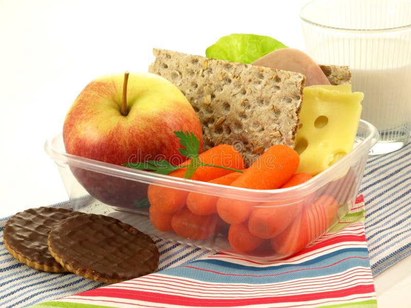 Box with snacks, isolated stock image. Image of white - 24513117