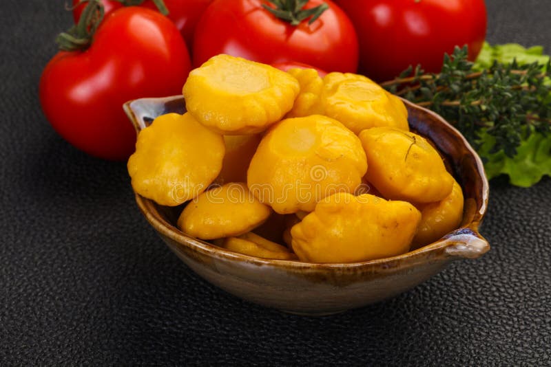Tasty marinated patisson stock photo. Image of vegetable - 192220210