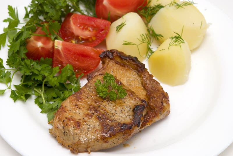 Tasty meat stock photo. Image of meal, grape, luxury - 10761948